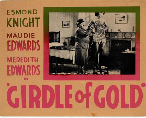 Girdle Of Gold Movie Lobby Card Gold And Silver Pawn Shop