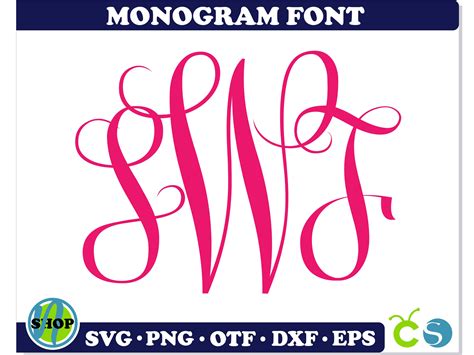 Fancy Monogram Font Svg Png Otf Monogram Font Svg Monogra Inspire Uplift