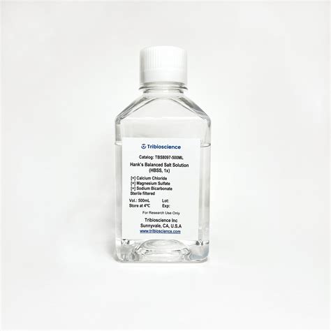Hanks Balanced Salt Solution Hbss Sterile Tissue Culture Grade