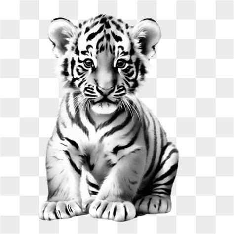 Download Tiger Cub Drawing For Educational Use Sketches Online