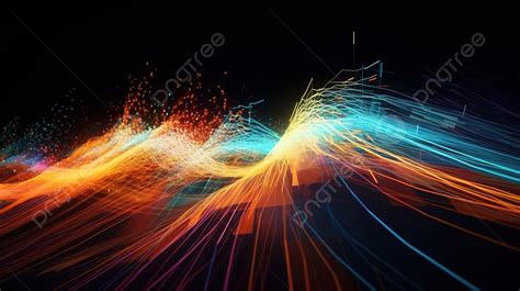 Futuristic Digital Design D Animation Of Flying Into A Colorful Glow