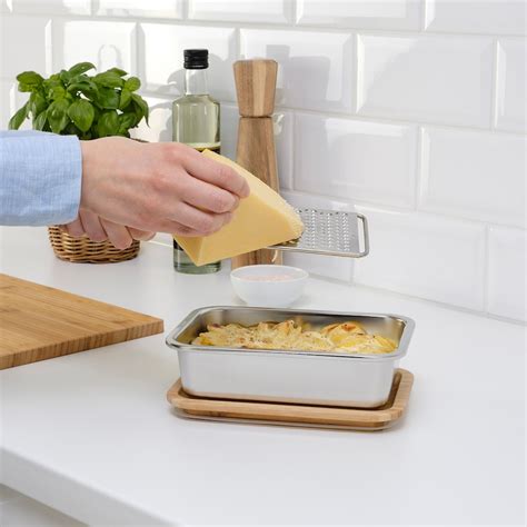 Ikea 365 Food Container With Lid Rectangular Stainless Steelbamboo