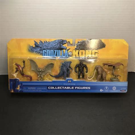 Playmates Monsterverse Godzilla Vs Kong 2 Mini Figure Monster Set 6