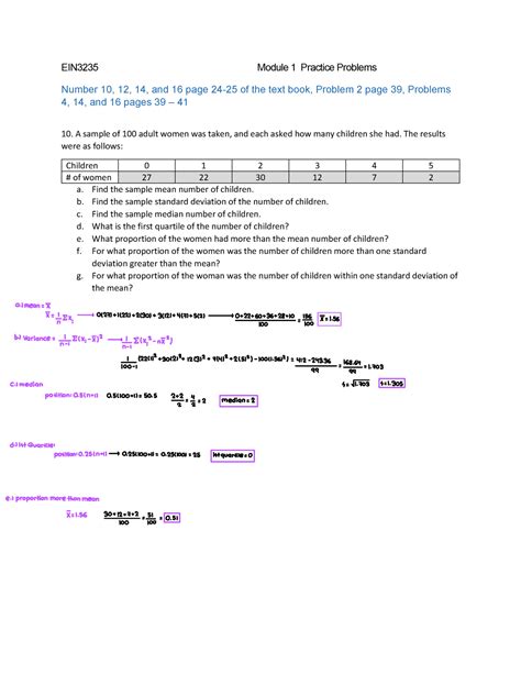 Module 1 Practice Problems Ein3235 Module 1 Practice Problems