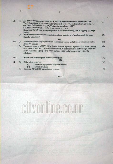 Cusat Btech 3rd Semester Ecei Exam Question Papers 2011 College Of