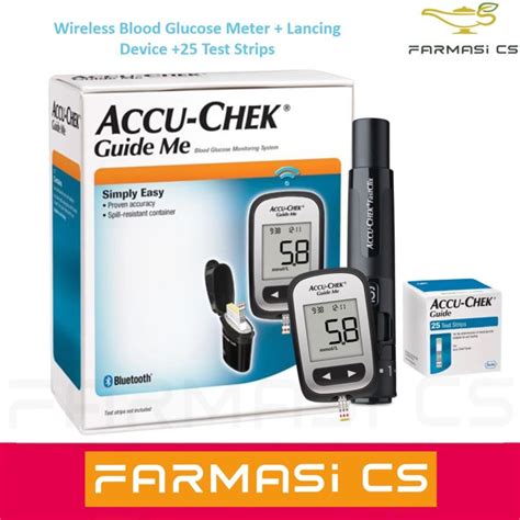 Accu Chek Guide Me Blood Glucose Meter Lancing Device 25s Test Strips Accu Chek Blood