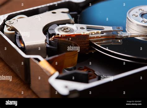 Hard Disk Closeup Stock Photo Alamy