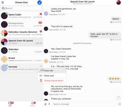Chat API Documentation Messaging Docs