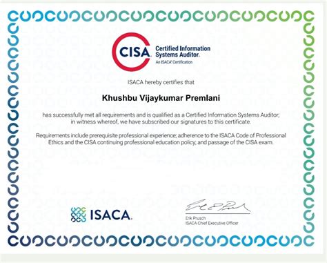 Khushbu P On Linkedin Cisacertified