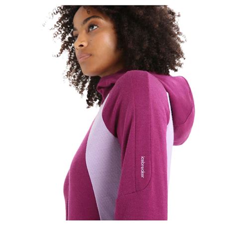 Merino Quantum Zoneknit™ Ls Zip Hoodie Women Kapuzenjacke