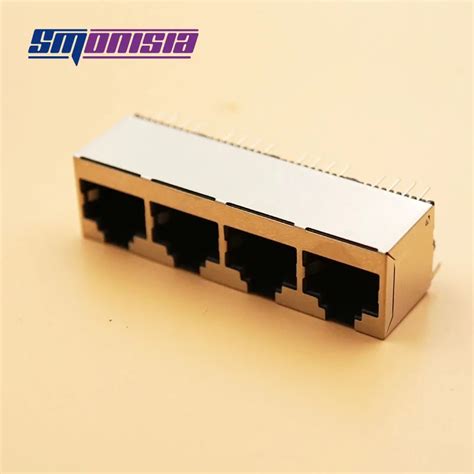 10pcs Lot 8p8c Rj Serial Network Interface Connector 56 1 4 Rj45 Socket