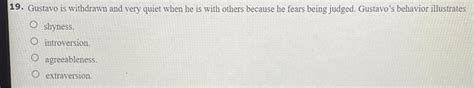 Solved 0 According To Trait Theorists Factors Are