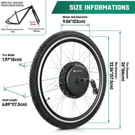 Voilamart Pro 26 48V 1500W Waterproof Electric Bicycle Conversion Kit