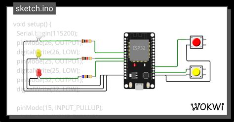 Ejemplo Wokwi Esp32 Stm32 Arduino Simulator