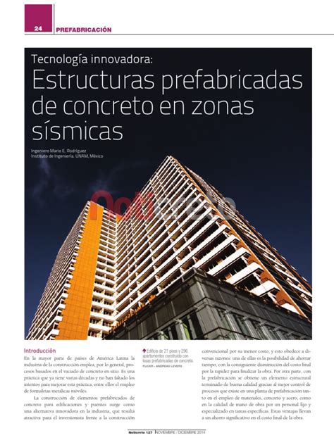 Articulo Prefacricados En Concreto Imagenes De Japon Pdf Hormigón Ingeniería De