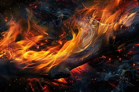 Intense Blaze Capturing The Raw Power And Destructive Beauty Of Fire In