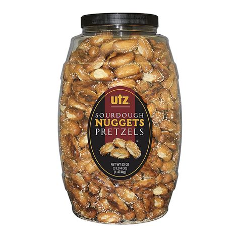 Utz Sourdough Nuggets Pretzels â€ 52 Oz Barrel â€ Bite Size Pretzels