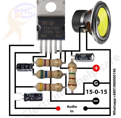 Audio Video Circuit Diagram Amplifier Audio Lm386 Circuit Di