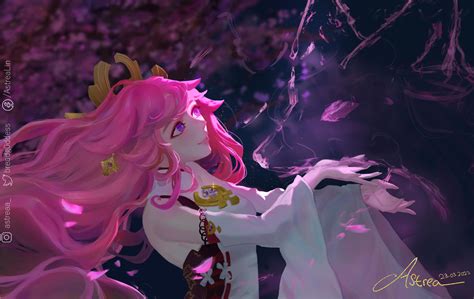 Yae Fanart 🦊 Ryaemiko