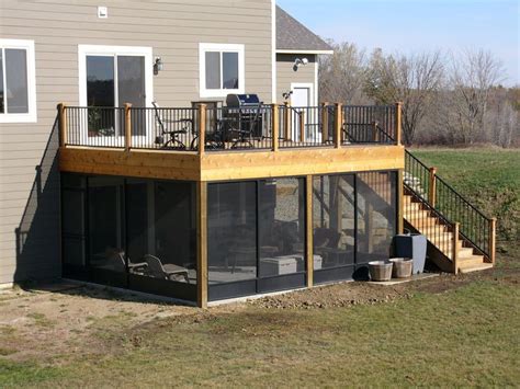 Screen Porch Deck Northfield Traditional Deck Minneapolis By