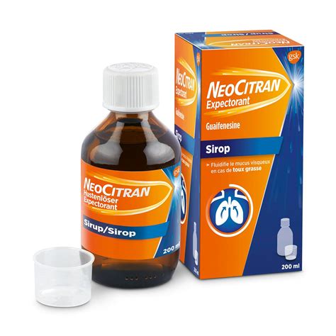 Neocitran Expectorant Sirop Contre La Toux Grasse Neocitran