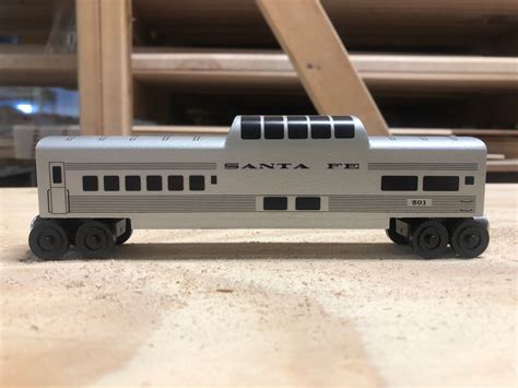 Santa Fe Super Chief Dome Car The Whittle Shortline Railroad Wooden