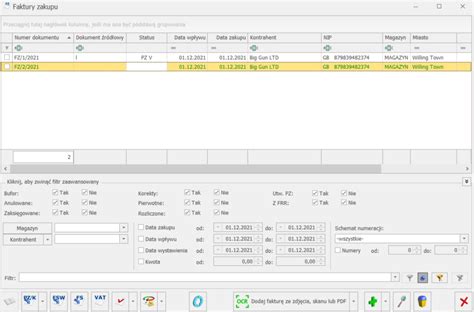 Faktury Zakupu Baza Wiedzy Programu Comarch ERP Optima