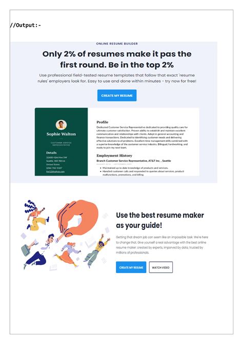Microprojectcss Resumepdf Client Side Scripting Pdf