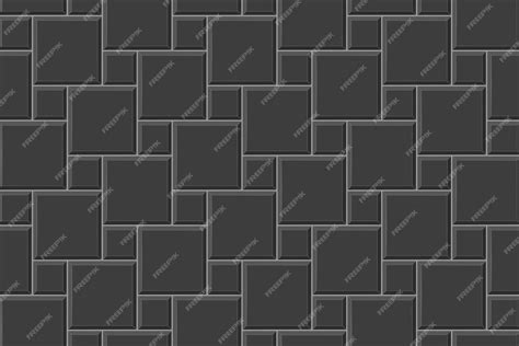 Premium Vector Black Hopscotch Tile Seamless Pattern Stone Or Ceramic