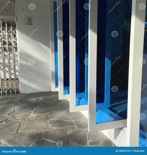 Building With A Unique And Aesthetic Rotating Window Concept Stock