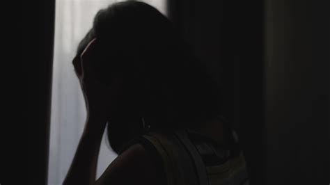 Sad Girl Silhouette Stock Video Footage For Free Download