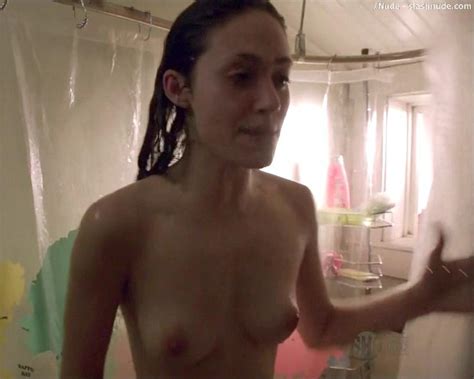 Emmy Rossum Topless In The Shower From Shameless Photo Nude