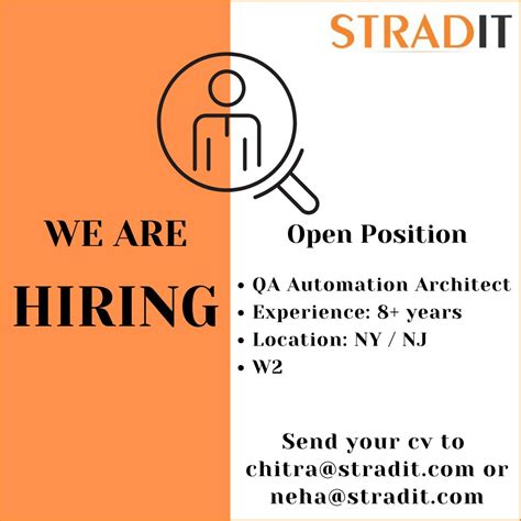 Strad It On Linkedin Jobopportunity Qaautomation Connect Jobalert