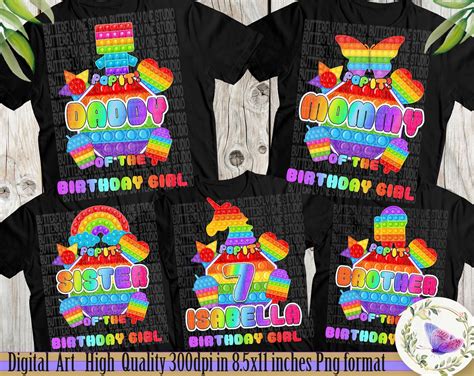 Pop It Birthday Svg Pop It 3rd Birthday Girl Png 3 Years Birthday Png