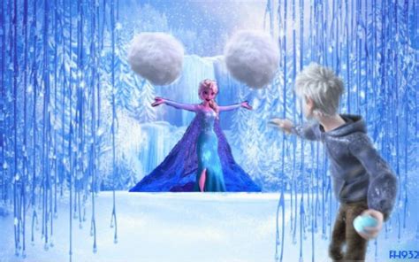 Snowball Fight Jelsa Jack Frost And Elsa Jack Frost Jelsa