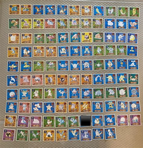 ポケモンシール 1996年 初代アマダ最強シール烈伝 107枚セット メルカリ