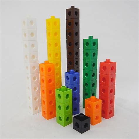 ชุดลูกบาศก์ตัวต่อฝึกทักษะคณิตศาสตร์ ขนาด 2 Cm 200 ชิ้น 2 Cm Interlocking Cube 200 Pcs