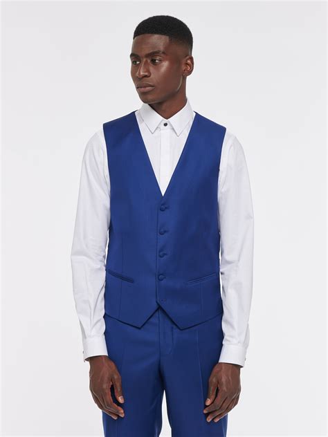 GILET BLEU LUMINEUX RIVES PARIS