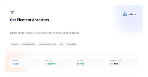Mastering Element Ancestry In Javascript Labex