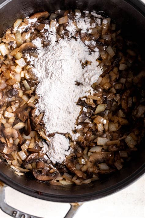 Beef Stroganoff Cooking With Cocktail Rings