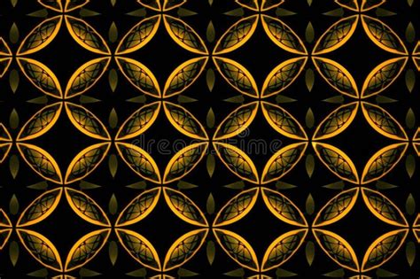 Rotational Symmetry Pattern Made Of Interlocking Circles Stock Illustration Illustration Of