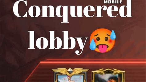 Conquer Lobby In Tdm🥵wait For End 🔥pubgmobile Video Gaming Fyp