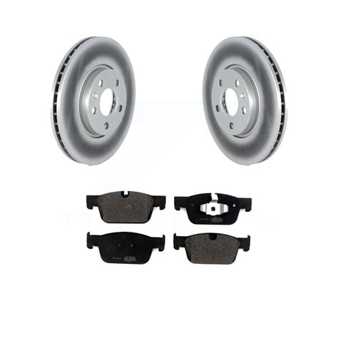 Transit Auto Front Coated Disc Brake Rotors And Semi Metallic Pads Kit