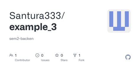 GitHub Santura333 Example 3 Sem2 Backen