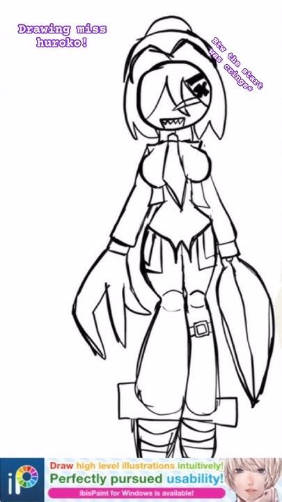Drawing Miss Huroko D Youtube