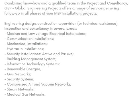 GEP Projects
