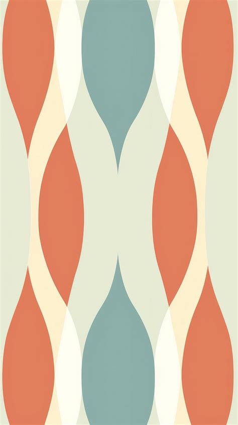 Overlapping Oval Pattern Wallpaper Art Premium Photo Illustration