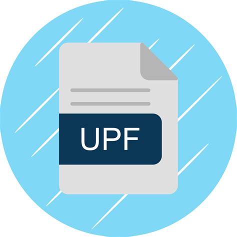 Upf File Format Flat Circle Icon Design 43942545 Vector Art At Vecteezy