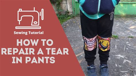 How To Repair A Tear In Pants Youtube