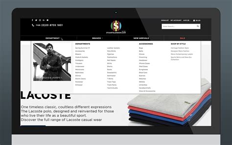 Dropdown Navigation Menu Visualsoft ECommerce